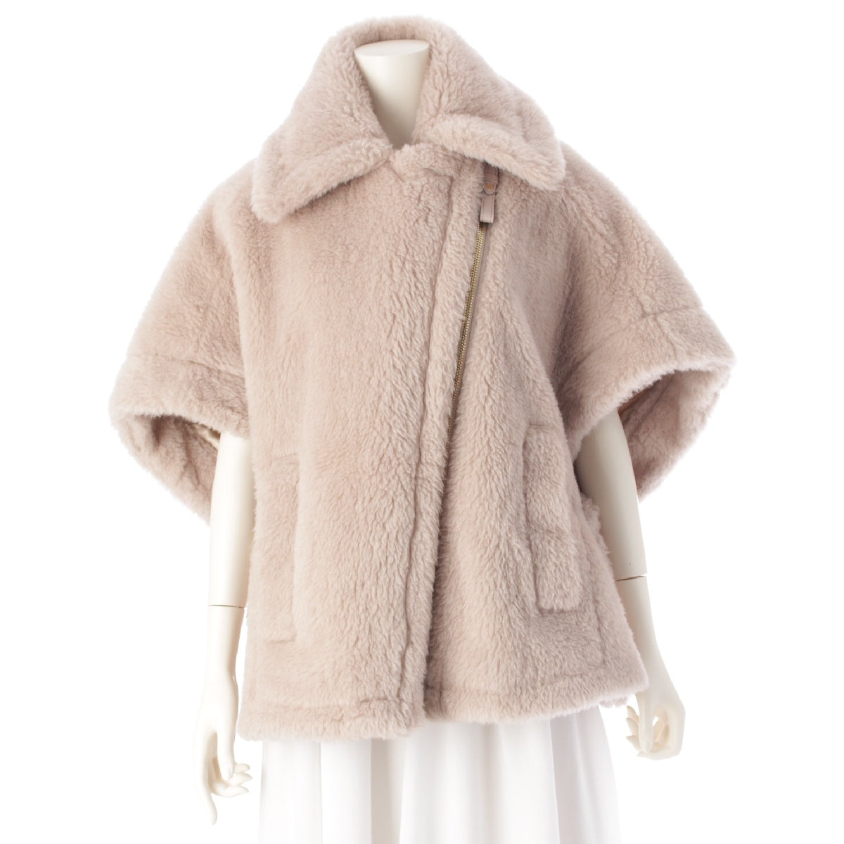 MAX MARA 23AW Alpaca wool MANT Teddy Bear poncho Cape Coat Outerwear 2