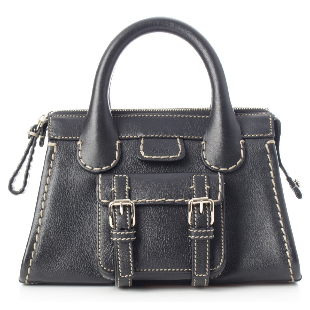 Chloe Edith Mini Buffalo leather 2WAY Handbag Shoulder stitching Logo