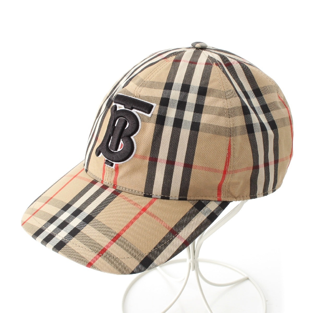 BURBERRY cotton Nova Check TB Logo Embroidery Baseball cap hat BURW01W
